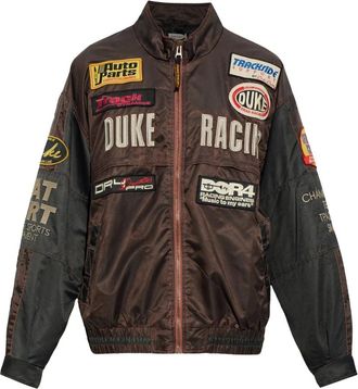 Duke + Dexter Duke + Dexter - Veste Bomber DR4 &agrave; &Eacute;cussons - Homme - Vestes - Brun - Taille: XL