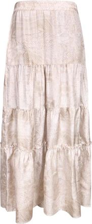 Pierre-Louis Mascia Femme, Jupes, Beige, Taille: 38 FR Aloe Paisley Jacquard Maxi Skirt