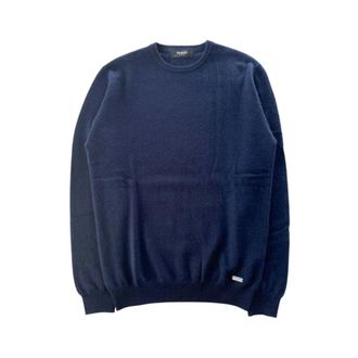 Baldinini Cashmere Rundhalspullover - - Knitwear - Herren - Blau - 3XL