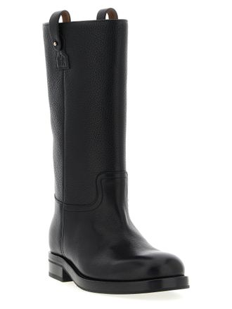 Churchs Womens Black Calfskin Over The Knee Shoe
