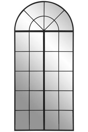 Landscape Wandspiegel, Schwarz, Metall, Glas, Holzwerkstoff, 100x217x2.5 cm, Reach, Bsci, Ganzk&ouml;rperspiegel, Spiegel, Wandspiegel