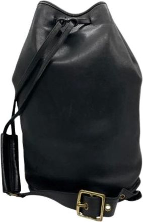 Coach unisex, Pre-owned, Noir, Taille: ONE Size Sac Seau en Cuir Pre-owned