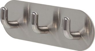 Tiger Hakenleiste Rondo Haken, Edelstahl gebürstet, einfache Montage durch kleben