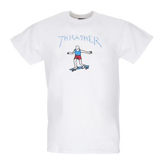 Thrasher Homme, Tops, Blanc, Taille: XL T-Chemises