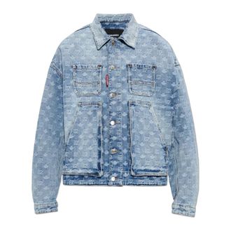 Dsquared2 Light Wash Jean Jacket - - Jackets - Damen - Blau - S