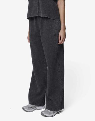 Good For Nothing Pantalon ample en cr&eacute;pon de coton - Noir