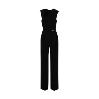 Max Mara Femme, Combinaisons et Ensembles, Noir, Taille: 38 FR Combinaison asymétrique drapée en noir