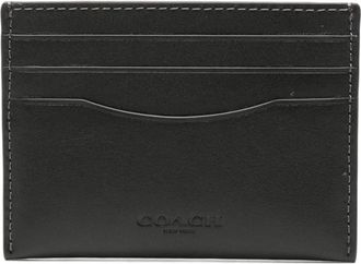 Coach porte-cartes à logo embossé - Noir