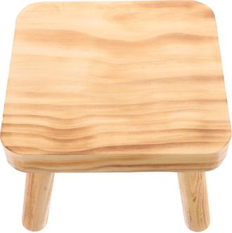 Yarnow Kleiner Holz hocker Tragbar Leichtes Design bis Belastbar Vielseitiger Tritt hocker f&uuml;r Haushalt Outdoor und K&uuml;che Praktische Sitzgelegenheit Kompakt 