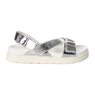 Liu Jo Elegante Plateau-Sandalen mit Metallic-Details - - Shoes - Damen - Grau - 37 EU