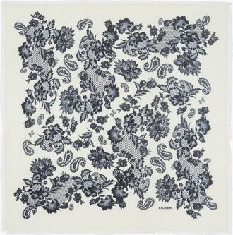 Kujten Bandana cachemire tricotage jersey imprimé - Grand Bandana Hachiko Lace