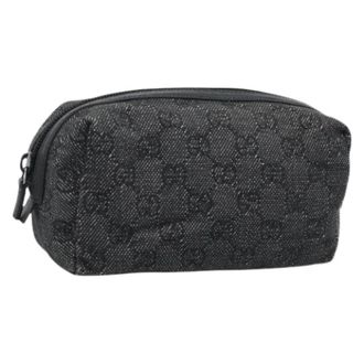 Gucci Pre-owned Vintage GG Canvas Pouch - - Pre-owned - Damen - Schwarzk - ONE SIZE