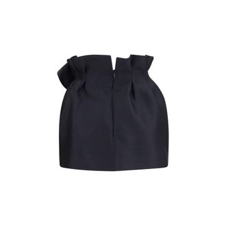 Magda Butrym Womens Black Wool Oves Aries Mini Skirt