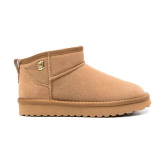 Liu Jo Beige Wildleder Stiefeletten mit Logo - - Shoes - Damen - Beige - 35 EU