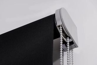 Estoralis Stannis, Tageslicht-Rollo, Blickdicht, Rollo Magic Screen, Schwarz, 110 x 230 cm