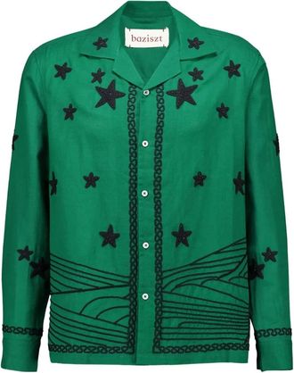 Baziszt Baziszt, Homme, Chemises, Vert, Taille: M Medley Shirt