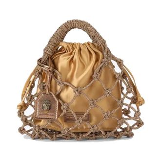 Kurt Geiger Femme, Sacs, Brun, Taille: ONE Size Petit sac macram&eacute; &agrave; cristaux