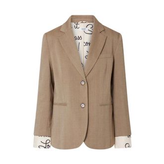 Liu Jo Blazer Prince de Galles Wf6211T732Al9179 - Femme - Vestes - Beige - Taille: 42 FR