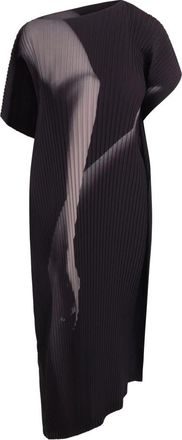 Issey Miyake Asymmetrisches Plisseekleid - - Dresses - Damen - Schwarzk - M