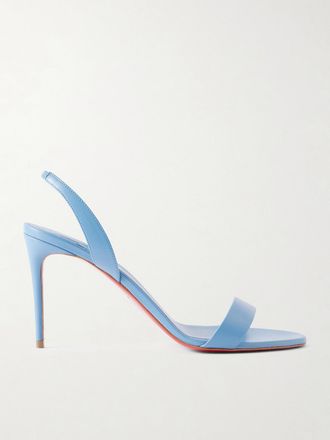 Christian Louboutin O Marilyn 85 Leather Sandals - Blue