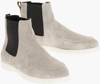 Moorer Suede CESAR Chelsea Booties with Desert Boot Design size 42