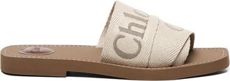 Chlo&eacute; Femme, Chaussures, Beige, Taille: 38 EU Woody Mule