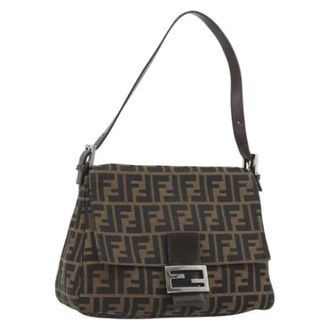 Fendi Pre-owned Sac bandouli&egrave;re en toile Zucca - Femme - Pre-owned - Brun - Taille: ONE Size