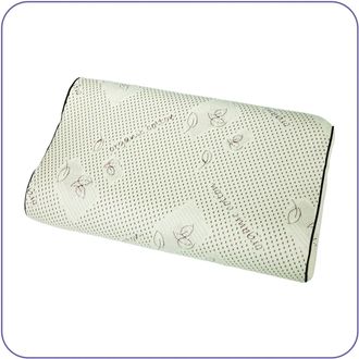 Abakuhaus Viskoelastisches Contour Kissen Bezug aus Bio-Baumwolle, Nacken- und R&uuml;ckenschmerzen Visco mit maschinenwaschbaren Bezug Seitenschl&auml;fer-Schaumstoffpol