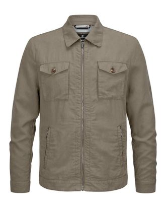 Milestone Garment Dyed Jacke aus einem Lyocell-Leinen-Mix in