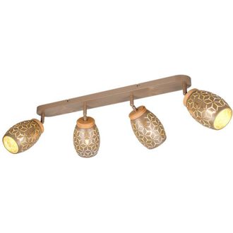 Trio Leuchten Spot apparent &agrave; 4 lumi&egrave;res Bidar brun caf&eacute; - R81574065