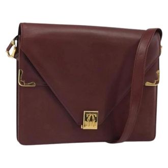 Cartier Sac bandouli&egrave;re vintage en cuir Pre-owned - Femme - Pre-owned - Rouge - Taille: ONE Size