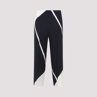 Alberta Ferretti Pantalon imprim&eacute; en serg&eacute; Alberta Ferretti