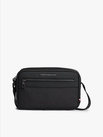 Tommy Hilfiger Sac reporter &agrave; bandouli&egrave;re et logo en m&eacute;tal