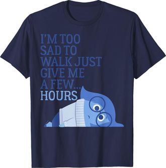 Disney Pixar Inside Out Sandness Too Sad To Walk T-Shirt T-Shirt