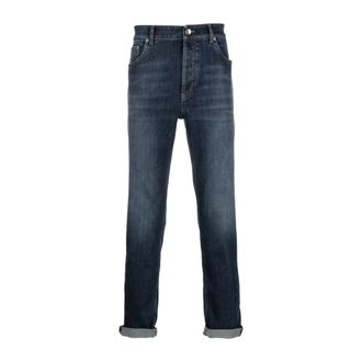 Brunello Cucinelli Slim-fit Jeans - - Jeans - Herren - Blau - XL