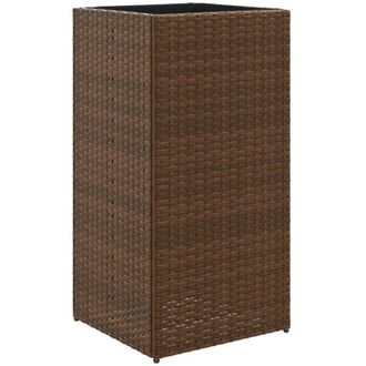 vidaXL Jardini&egrave;re marron 40x40x80 cm r&eacute;sine tress&eacute;e vidaXL