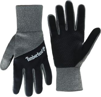 Timberland Leitf&auml;hige Colorblock-Handschuhe f&uuml;r Herren - Handfl&auml;che mit Fleece-R&uuml;ckseite, wasserabweisend, Touchscreen, warme Winterhandbekleidung, grau dunkel m