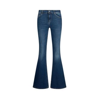Liu Jo Flared Jeans mit elastischem Einsatz - - Jeans - Damen - Blau - W33