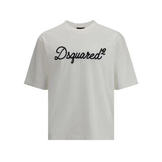 Dsquared2 Logo T-Shirt - - Tops - Herren - Wei&szlig; - S