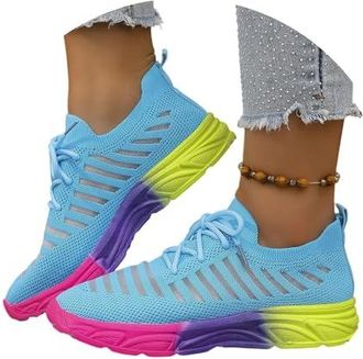 Generic Femme Respirantes &agrave; Plateforme l&eacute;g&egrave;res pour Course &agrave; Pied Sport et Marche Confortables d&eacute;contract&eacute;es Mode (Sky Blue, 41)