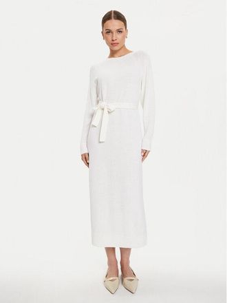 Max Mara Strickkleid Scrivia 24263260 Weiß Regular Fit