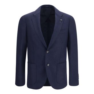 Lardini Einknopf-Sakko aus Wolle und Kaschmir - - Jackets - Herren - Blau - S