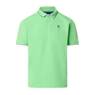 North Sails Gestreiftes Poloshirt mit Logo - - Tops - Herren - Gr&uuml;n - 2XL