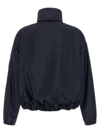 Moncler Womens Blue Polyamide Shell Jacket Clothing