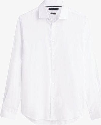 Tommy Hilfiger Chemise col classique en coton m&eacute;lang&eacute;