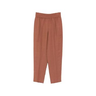 Brunello Cucinelli Femme, Pantalons, Brun, Taille: 40 FR Pantalone pinces
