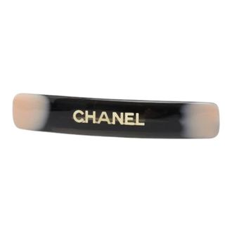 Chanel Barrette Logo Pre-owned - Femme - Pre-owned - Noir - Taille: ONE Size