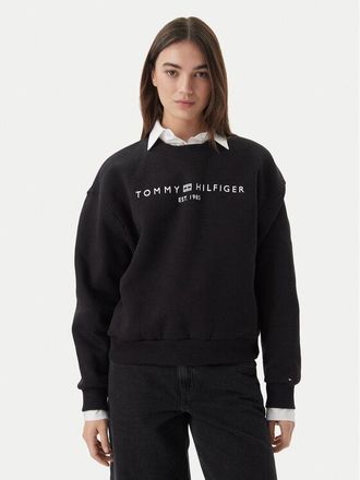 Tommy Hilfiger Sweatshirt WW0WW47831 Schwarz Regular Fit