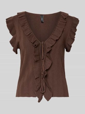 Only Slim Fit Strick-Top aus Viskose-Mix Modell NELLY