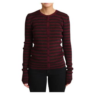 Dolce & Gabbana Luxuri&ouml;ser Gestreifter Cardigan - - Knitwear - Damen - Mehrfarbig - XS